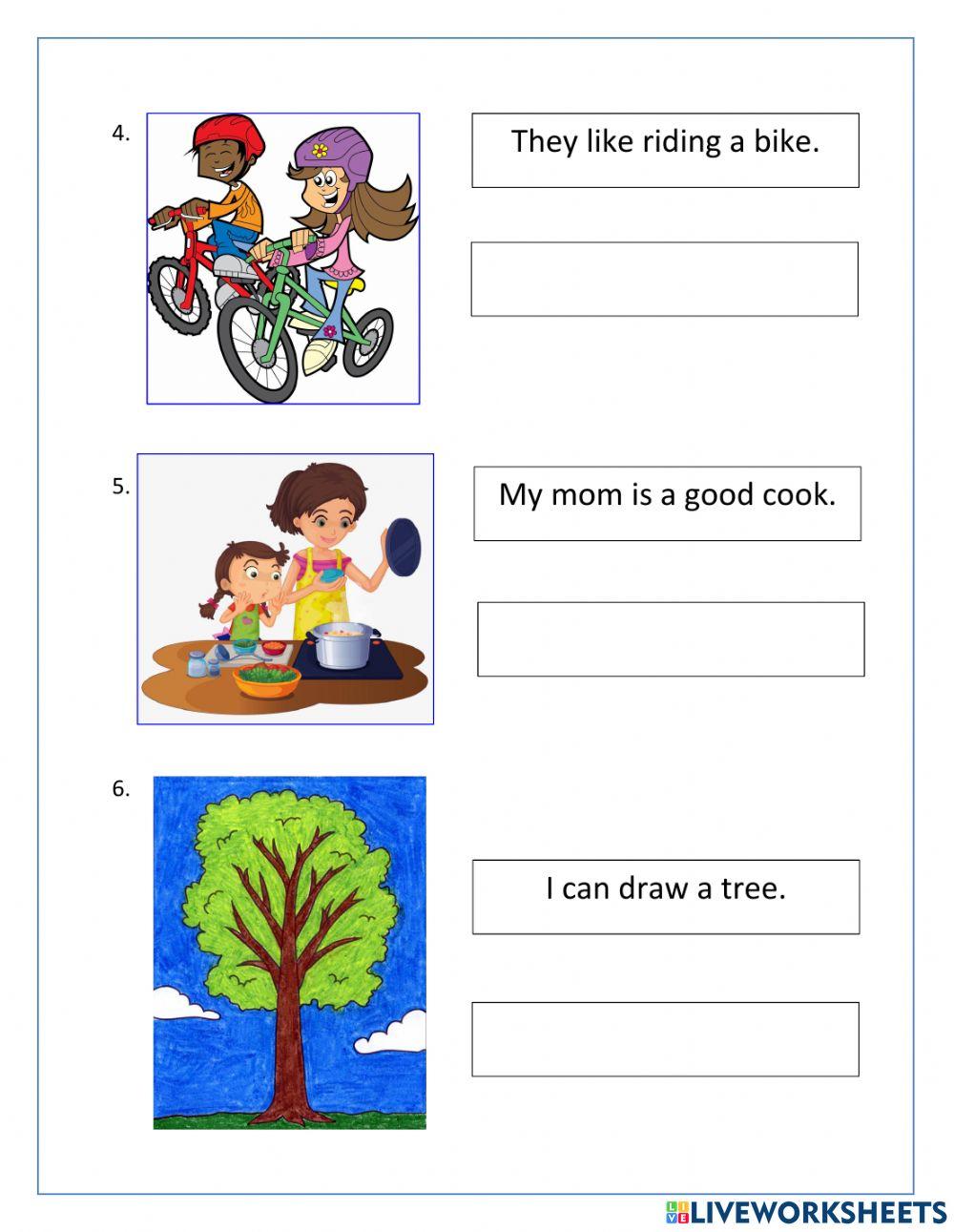 Practise reading in sentence, word, paragraph worksheet | Live Worksheets