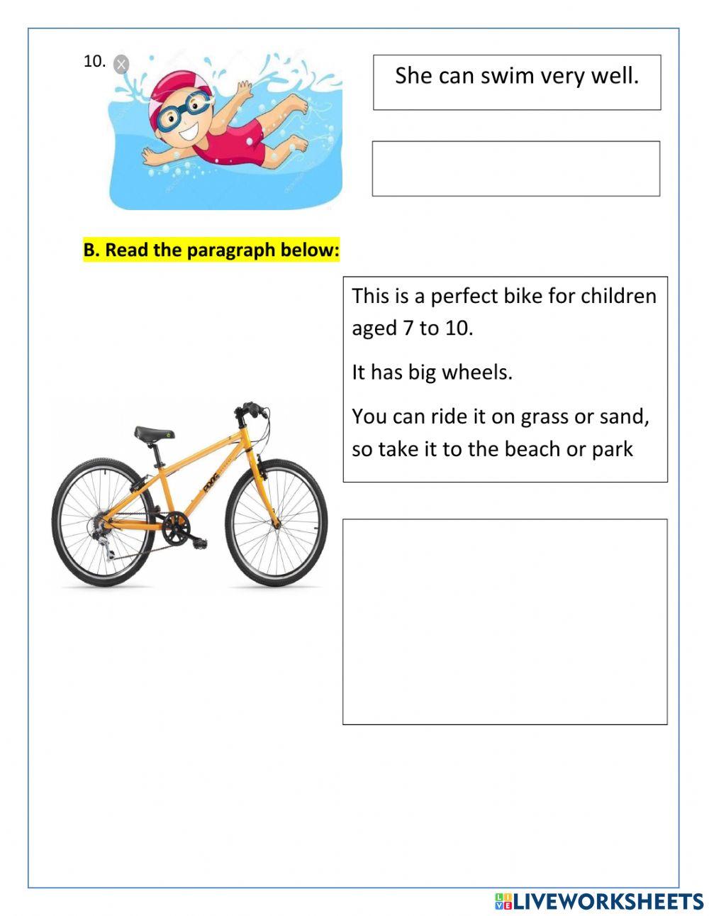 Practise reading in sentence, word, paragraph worksheet | Live Worksheets