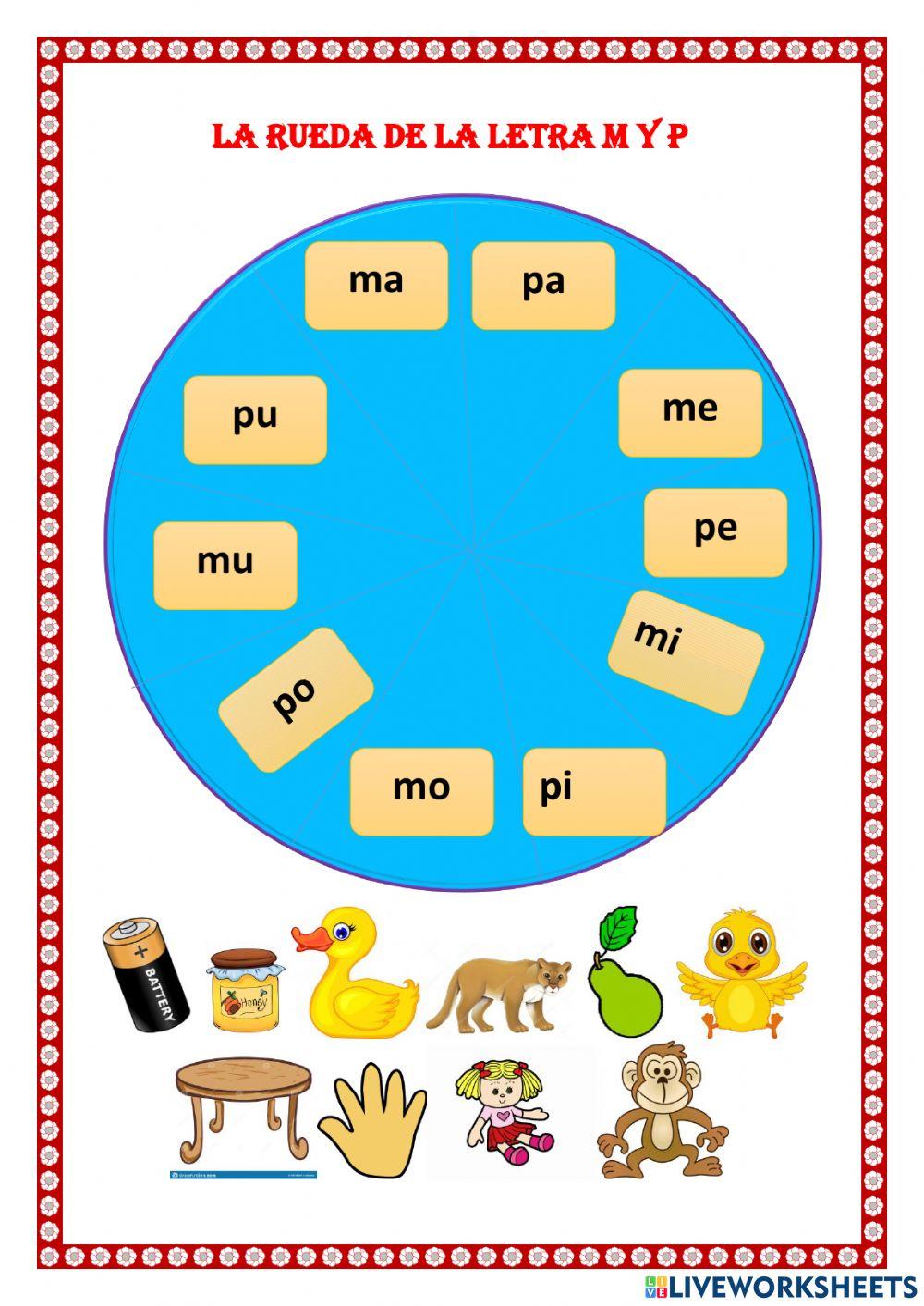 LETRA M Y P online exercise for | Live Worksheets