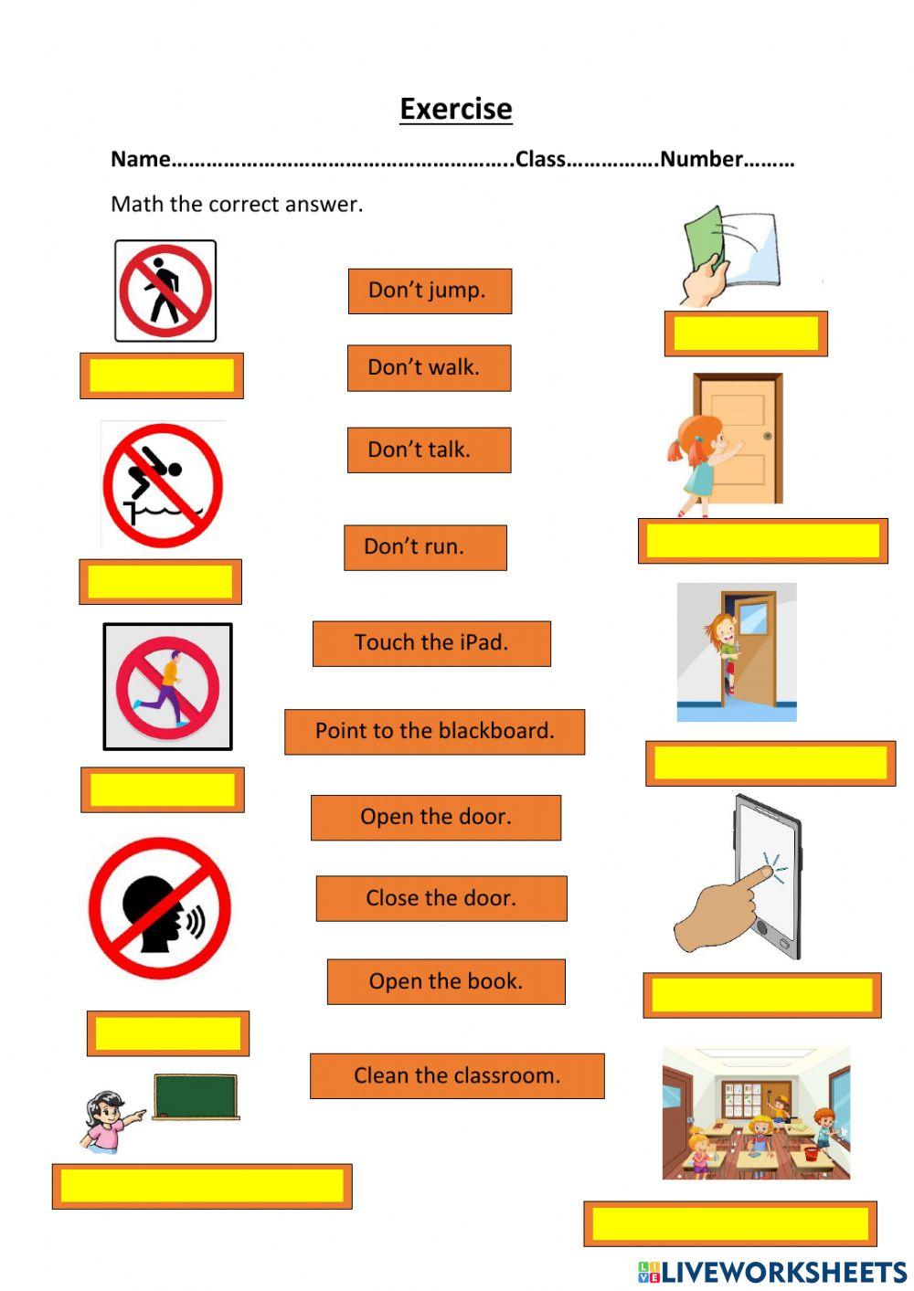 Exercise P2 exercise | Live Worksheets