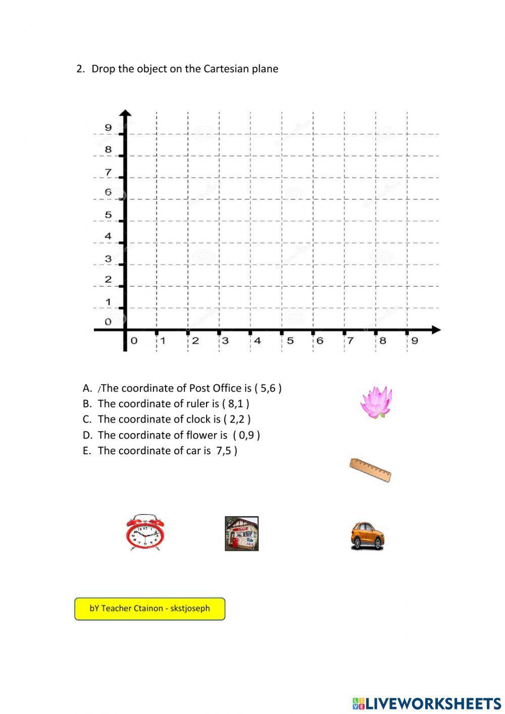 Coordinates | Free Interactive Worksheets | 1353004