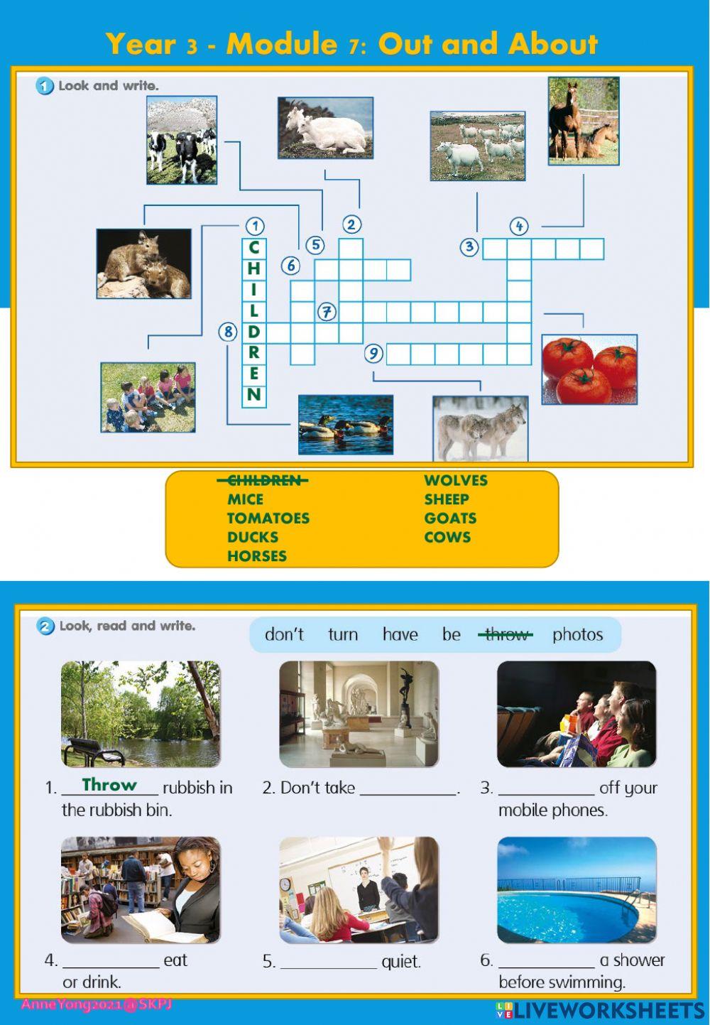 English Year 3 … | Free Interactive Worksheets | 1353073