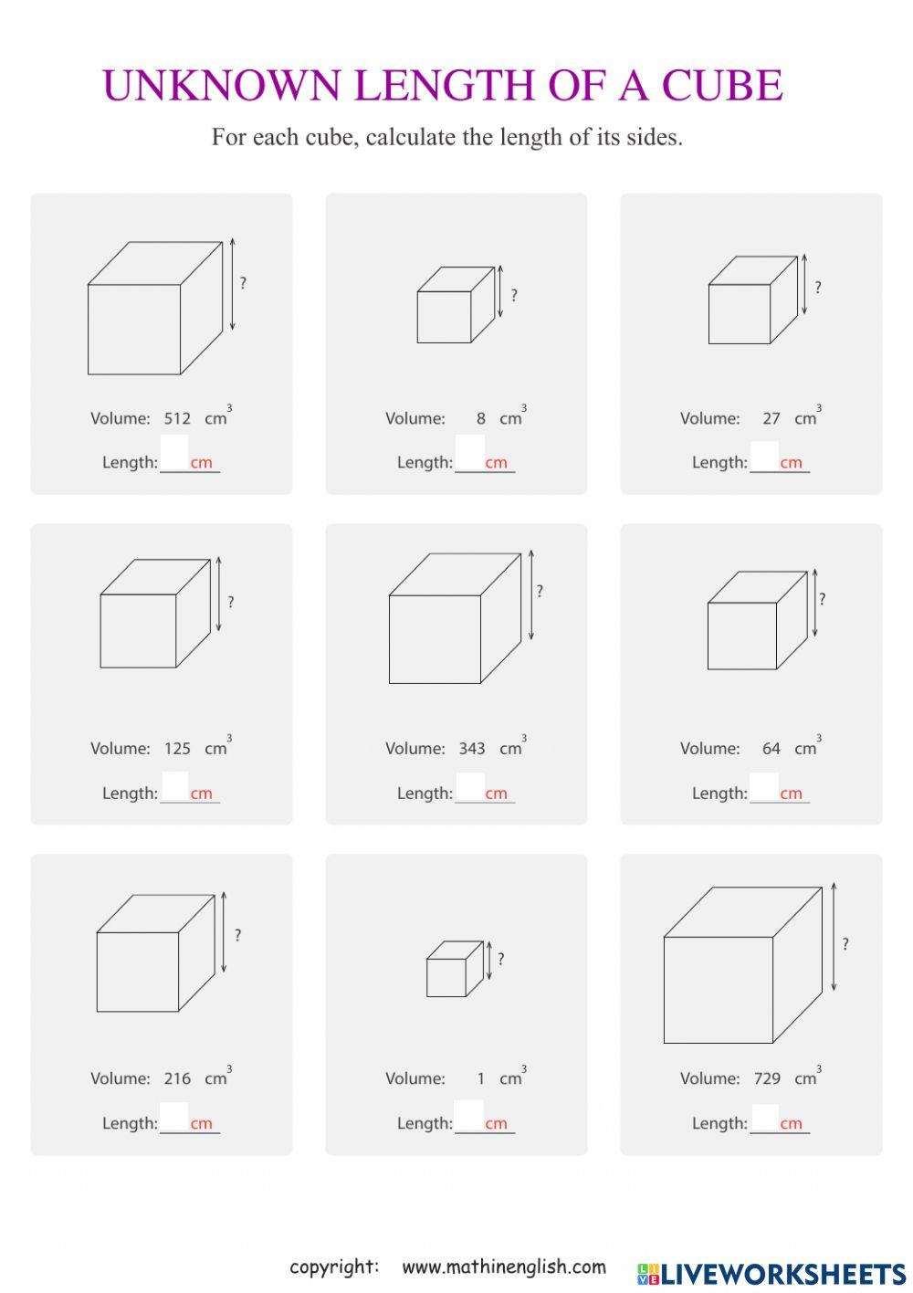 Wardah | Finding Unknown Edge of a Cube 3843883