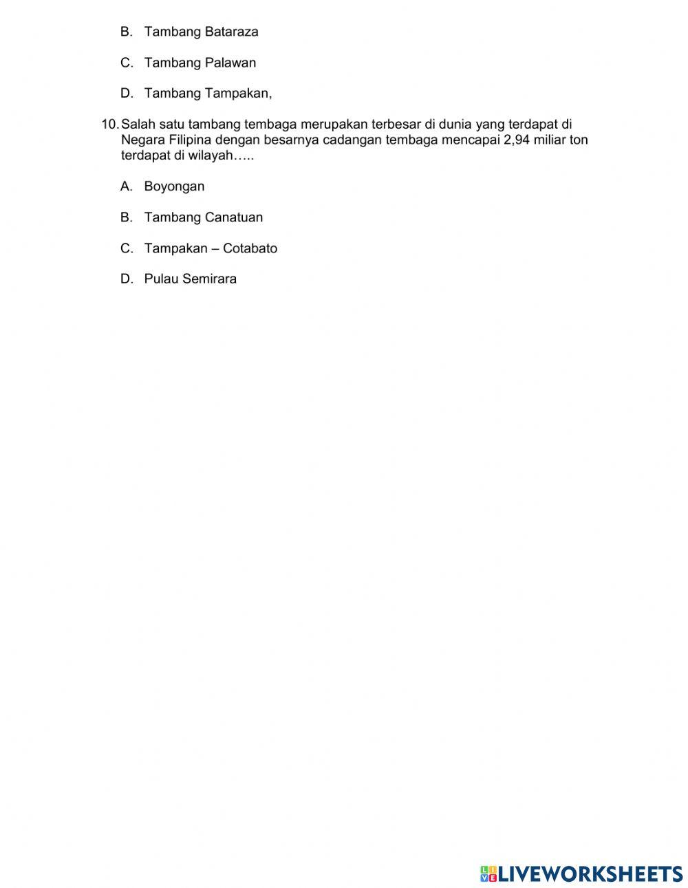 SDA negara ASEA… | Free Interactive Worksheets | 1353389