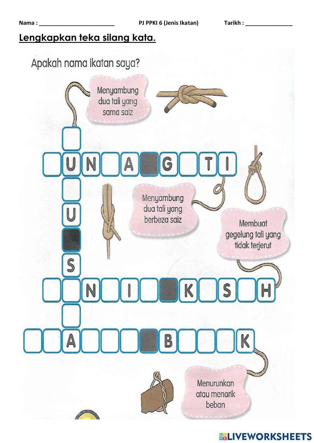 Perkhemahan exercise | Live Worksheets