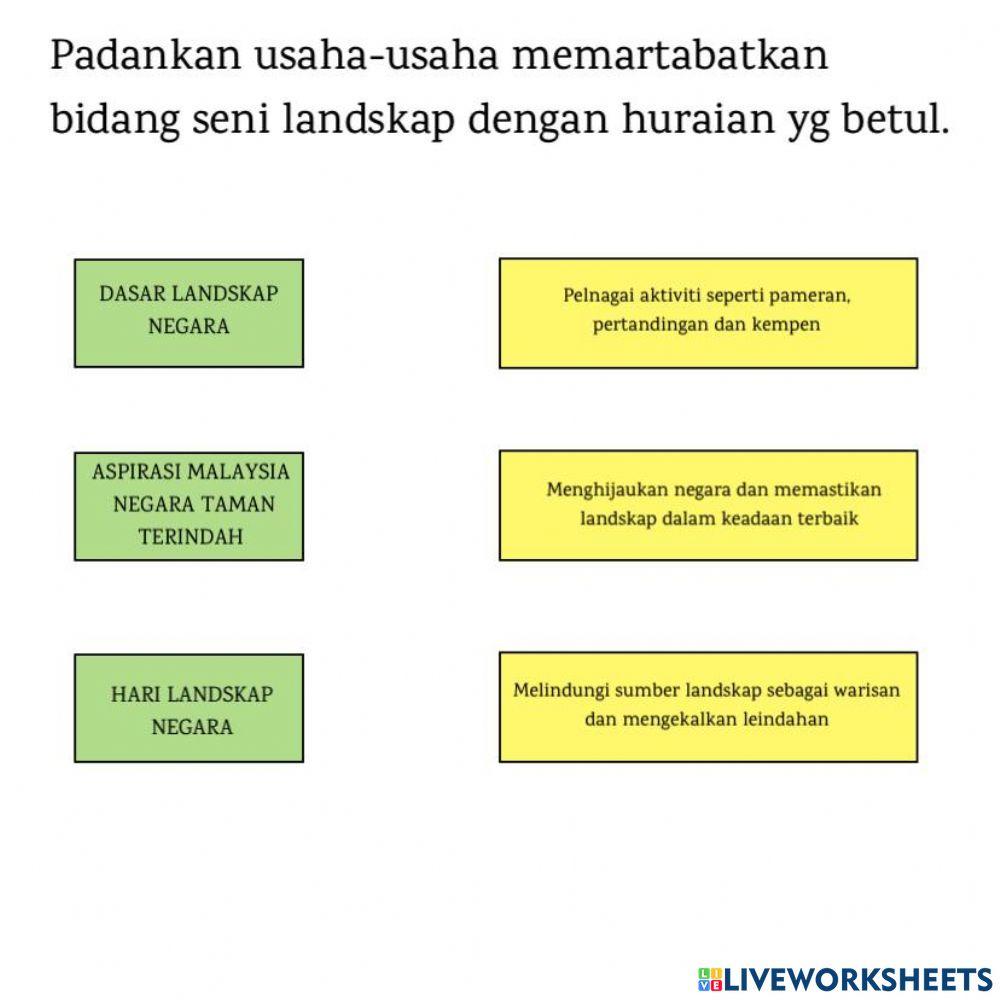 Landskap worksheet | Live Worksheets