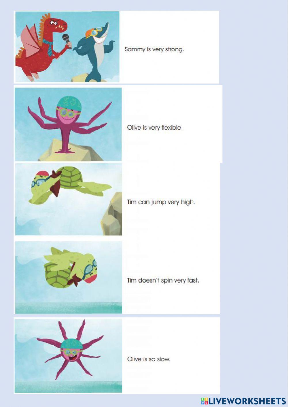 The diving competition worksheet | Live Worksheets