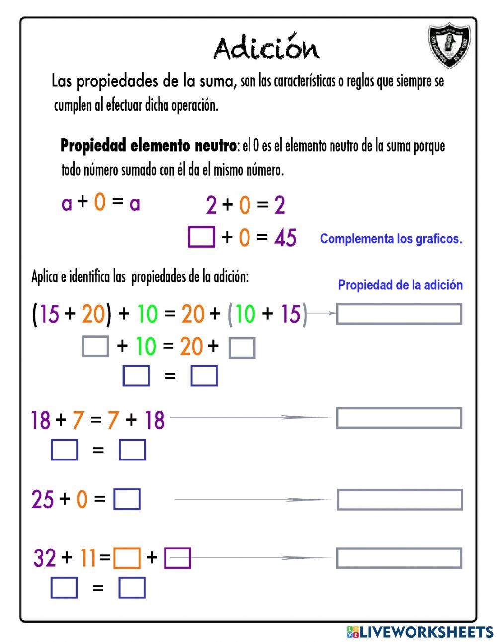 1355956 | Adición, propiedad elemento neutro | VICTOR