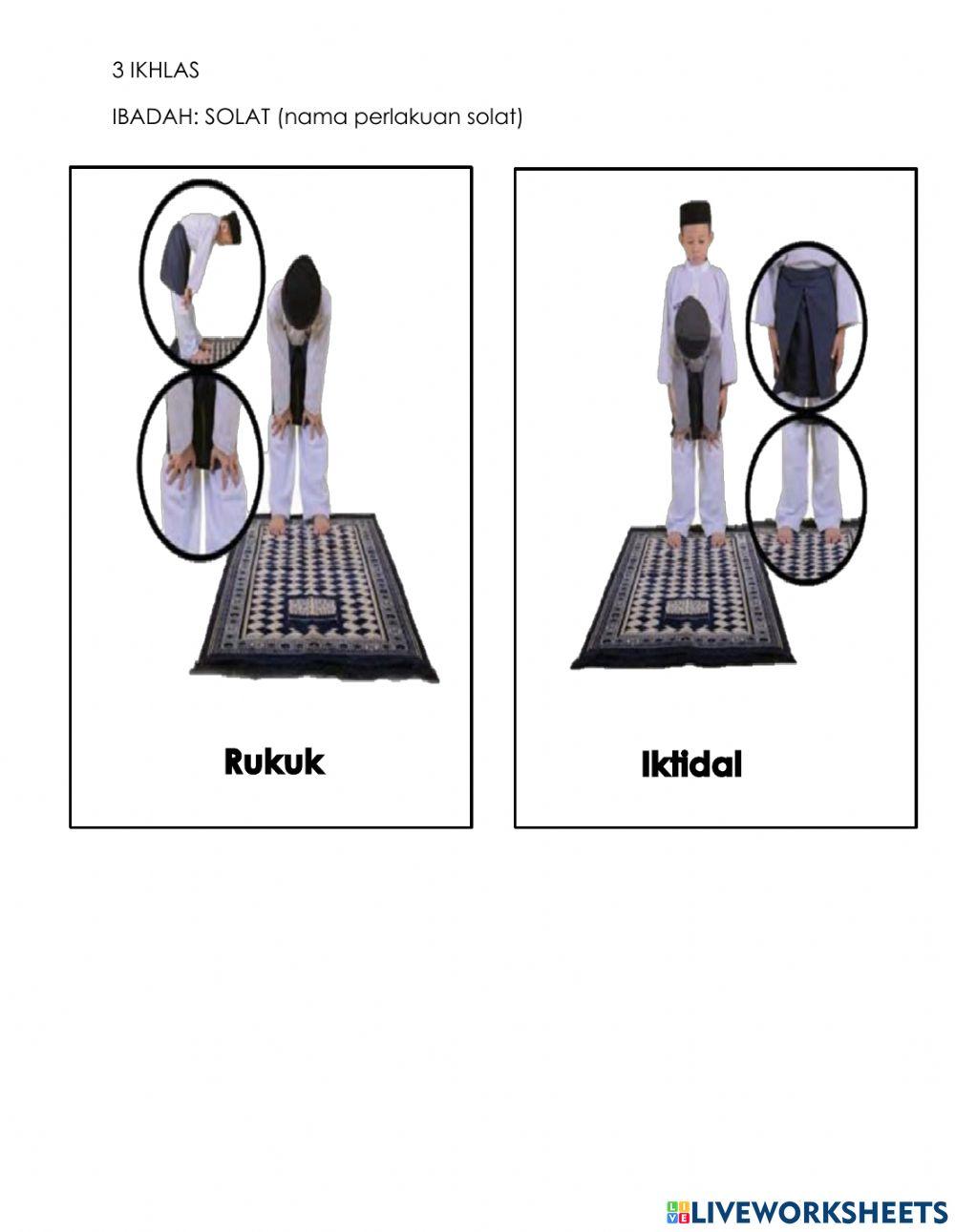 Solat worksheet for PPKI | Live Worksheets