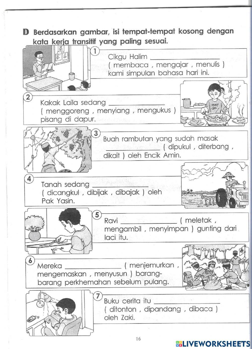 BM-Kata Kerja Transitif Tahun 1 0622 | Thooi Joo Wong