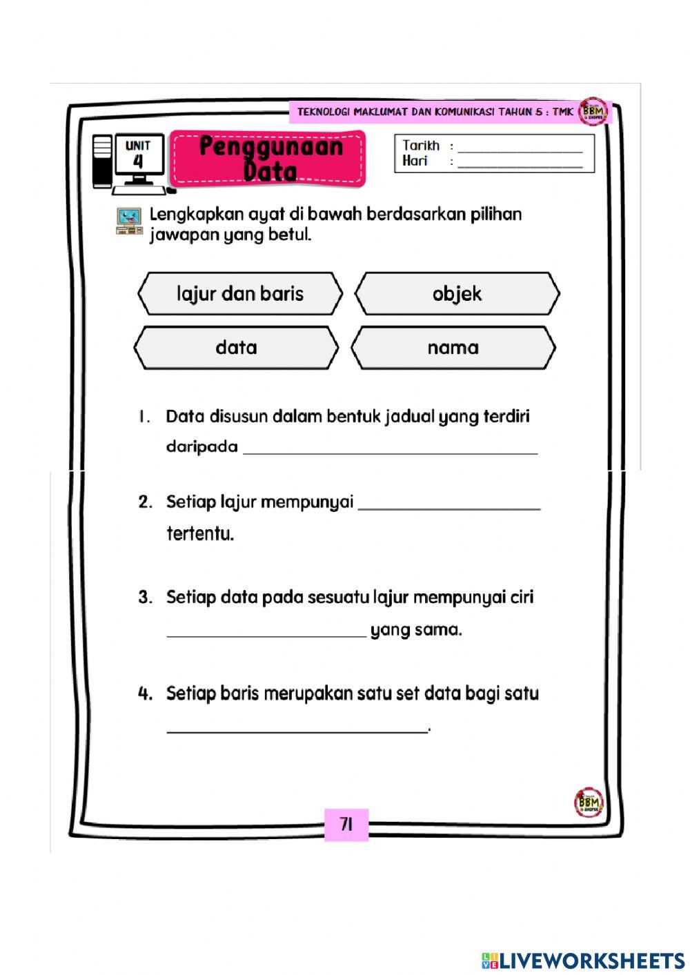 Ciri pangkalan data 1357120 | nurul2020 | Live