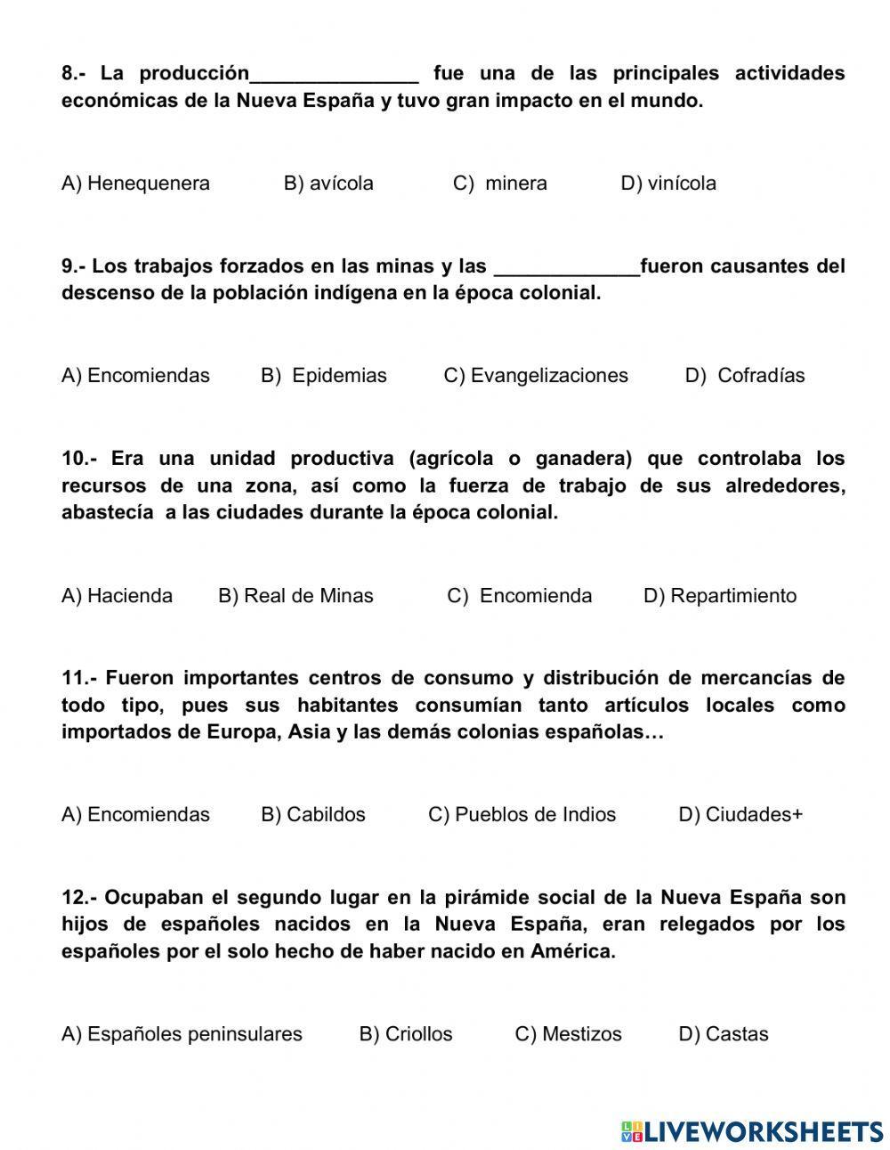 1357363 | Examen diagnóstico de historia 3