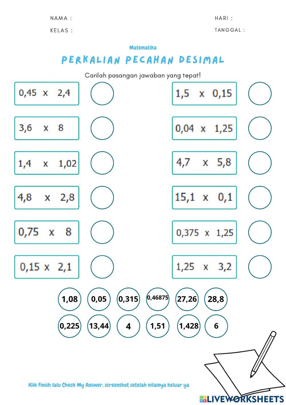 5153686 | Matematika Perkalian Pecahan Desimal