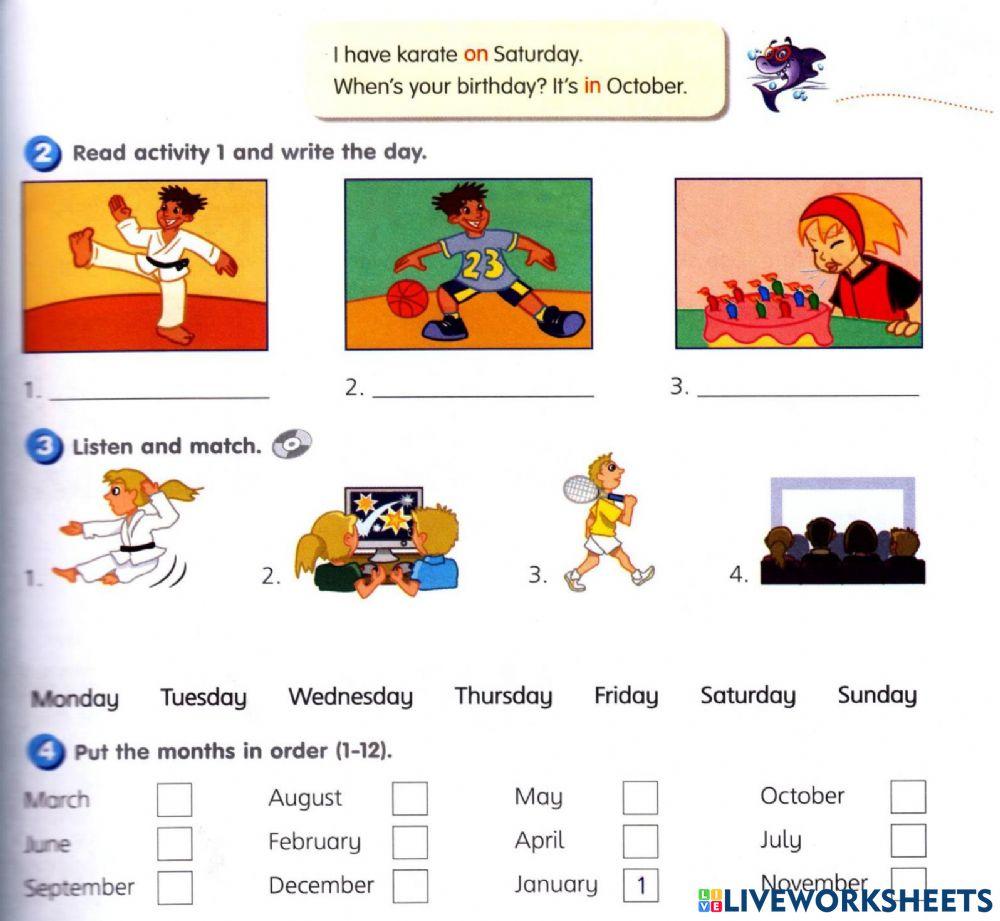 Year in yeat out worksheet | Live Worksheets