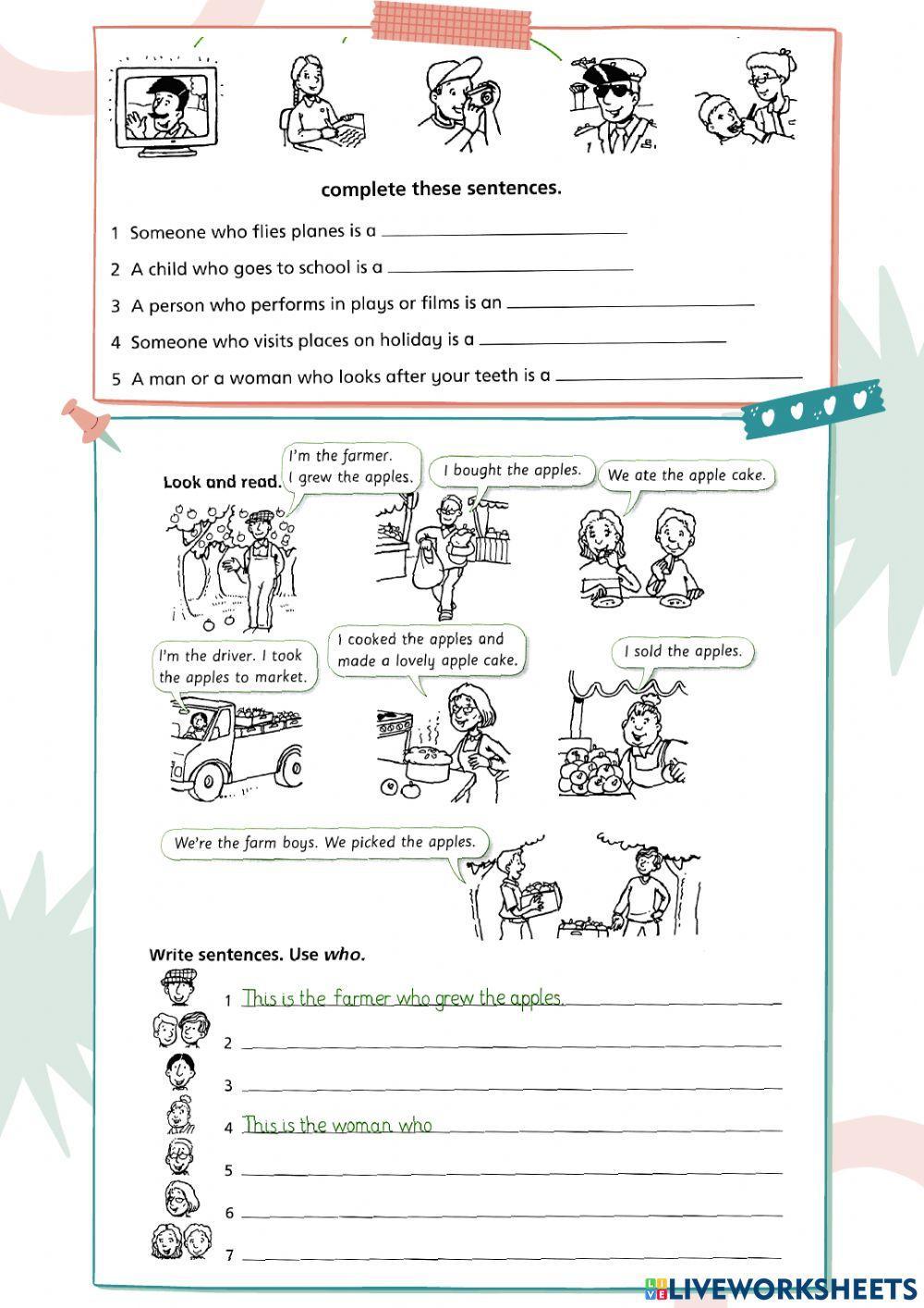 Relative Clause… | Free Interactive Worksheets | 1358485