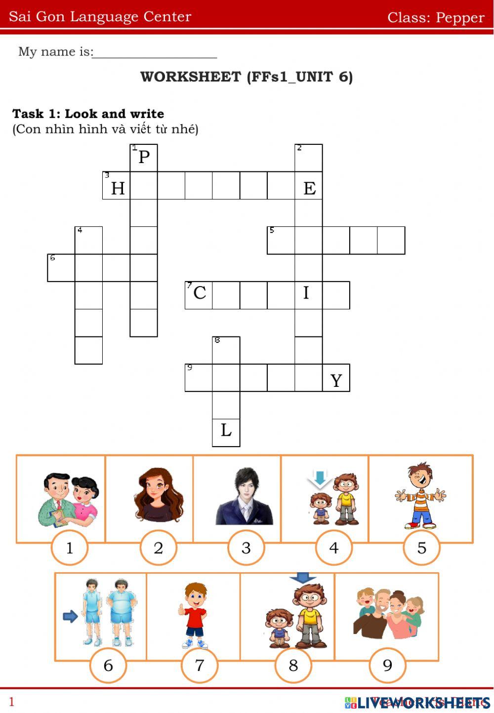 Homework-class Pepper (Sep Sep 6th) worksheet | Live Worksheets