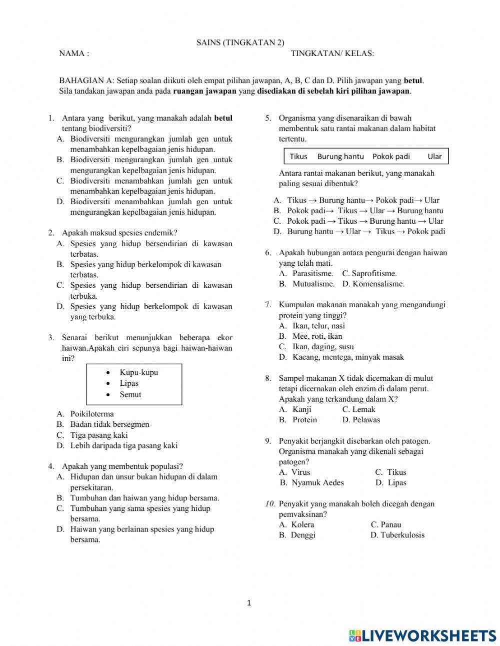 Ppt 2021 worksheet | Live Worksheets