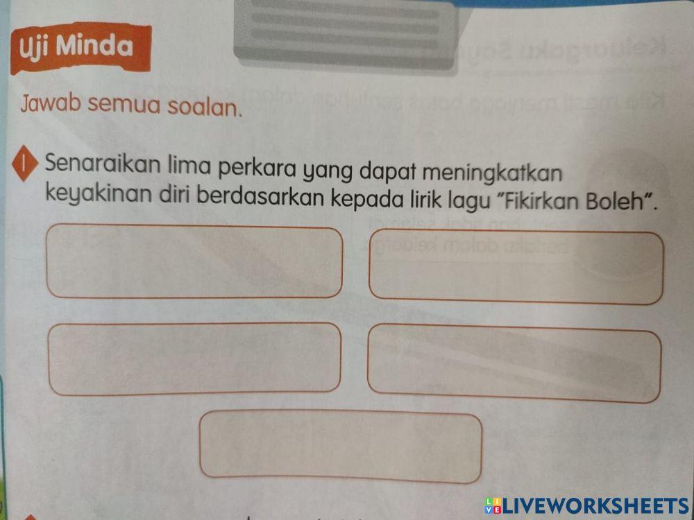 Yakin Boleh interactive worksheet | Live Worksheets