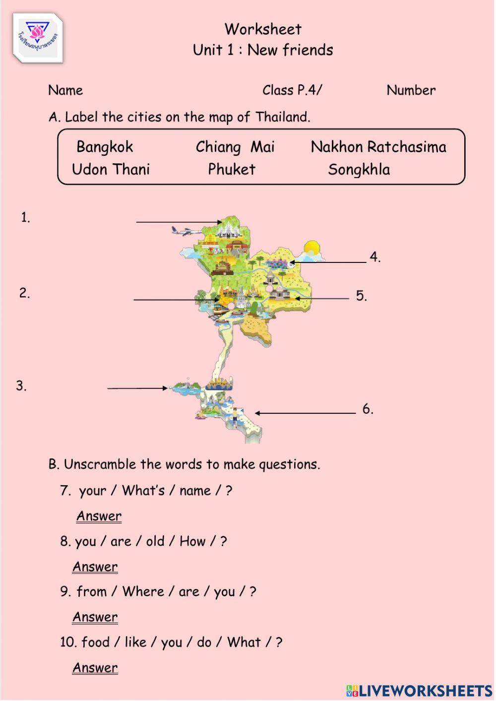 New friends | Live Worksheets
