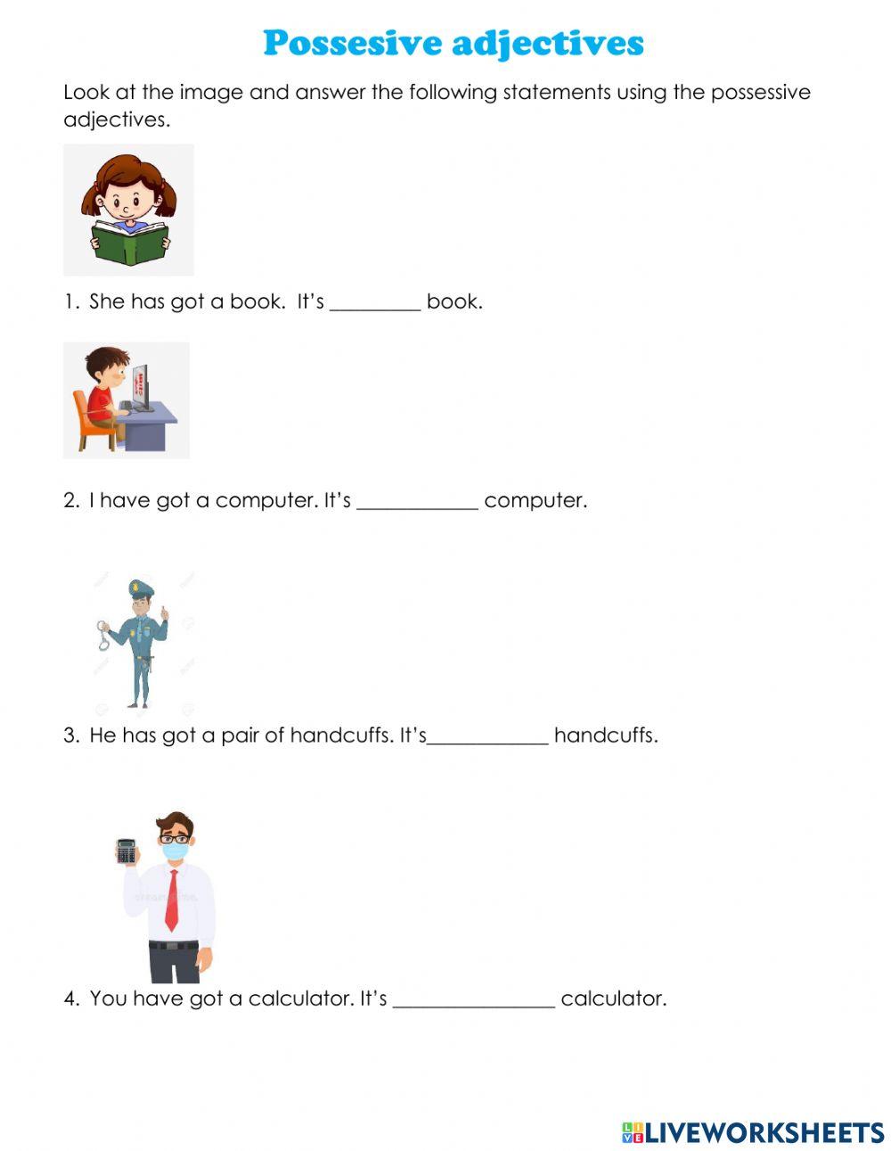 1360253 Demonstrative And Possesive Adjectives Any
