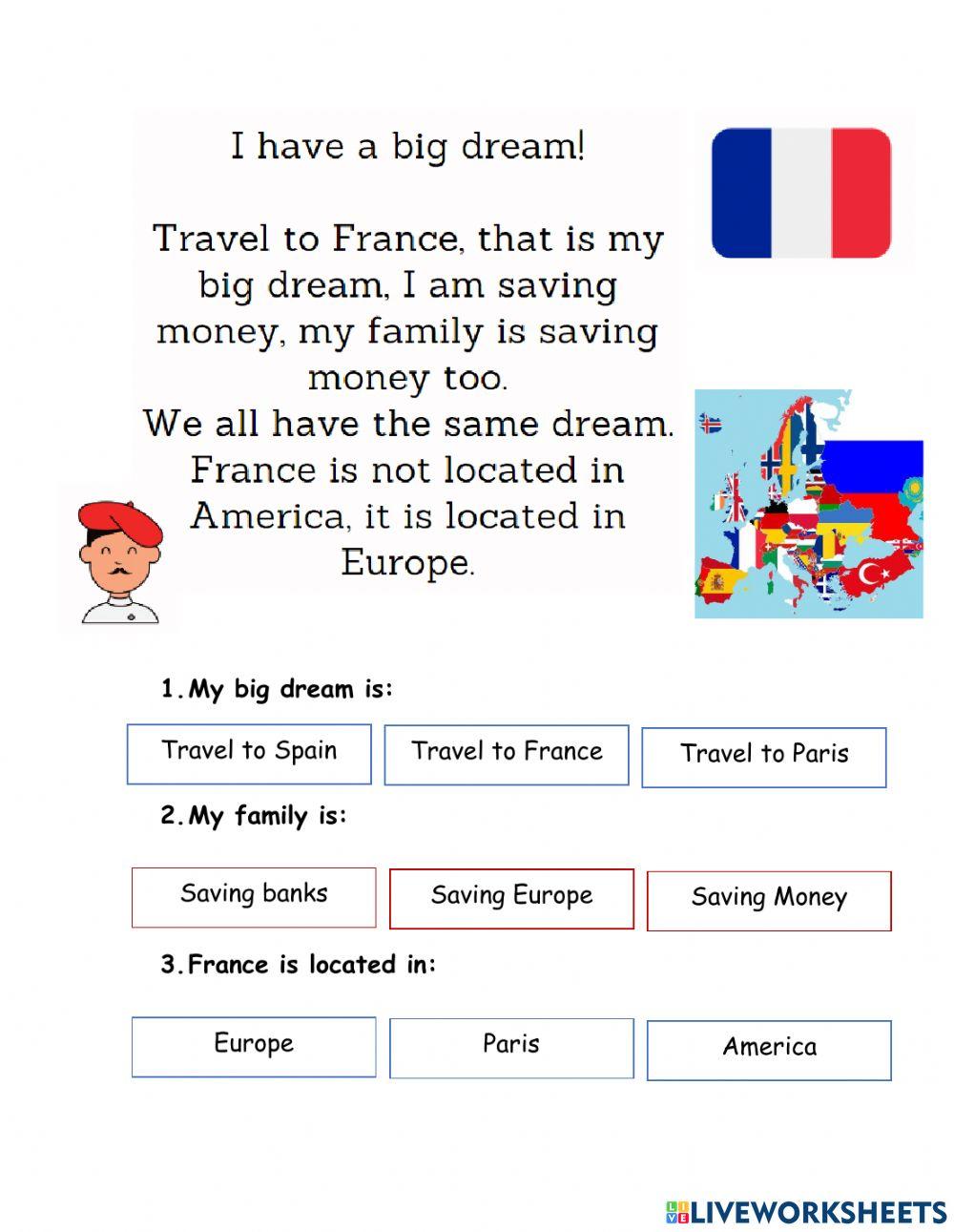 Short reading | Free Interactive Worksheets | 1360243