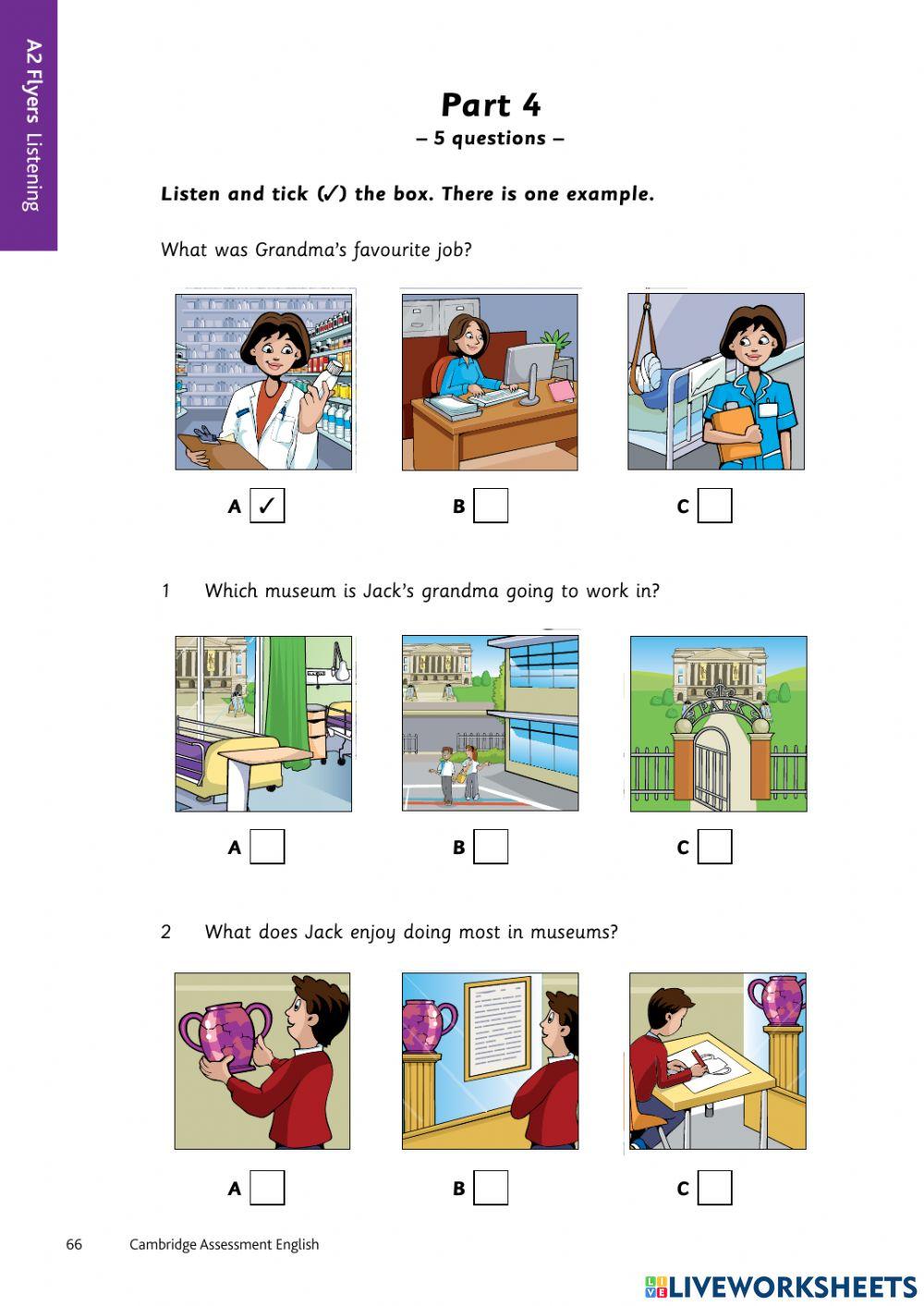 Listening practice online exercise for | Live Worksheets