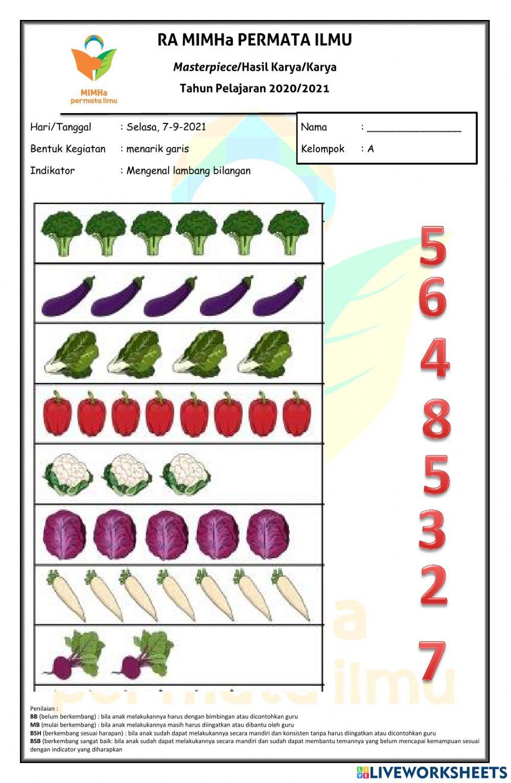 Angka interactive exercise | Live Worksheets