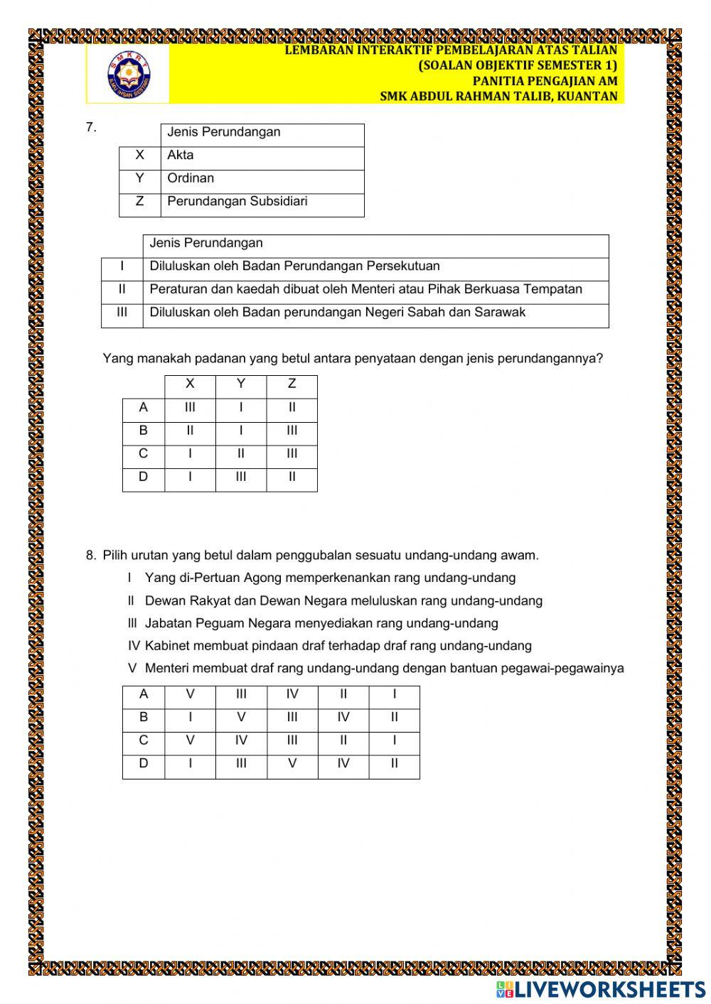 Badan perundangan 1361985 | NORHAFIZAH BINTI SHARIF