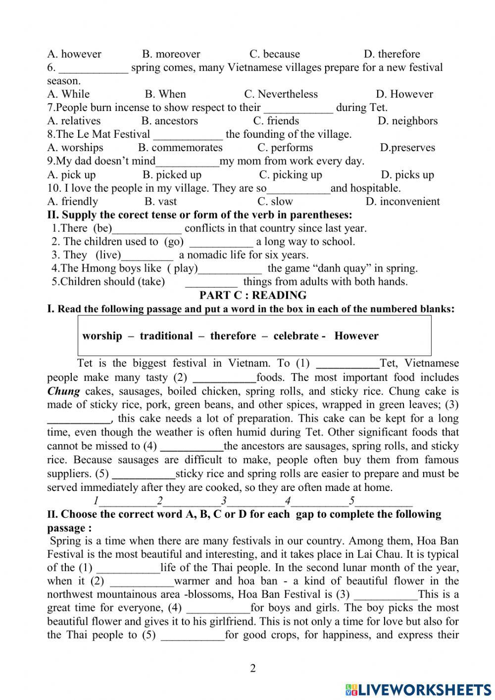 Test-G8-U8 worksheet | Live Worksheets