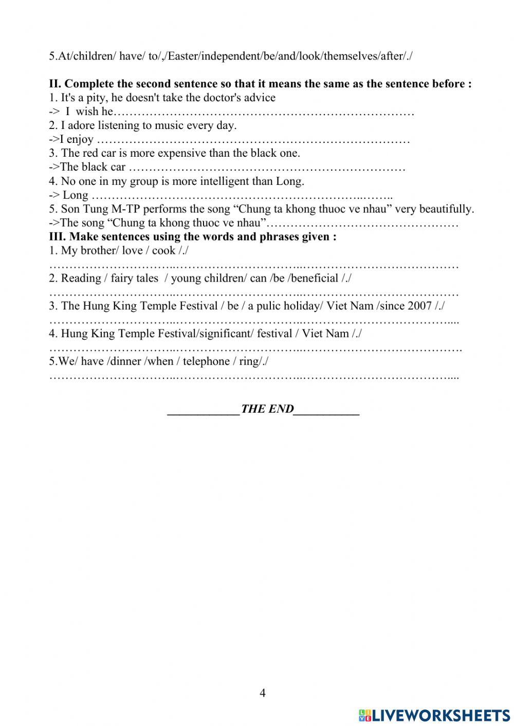 Test-G8-U8 worksheet | Live Worksheets