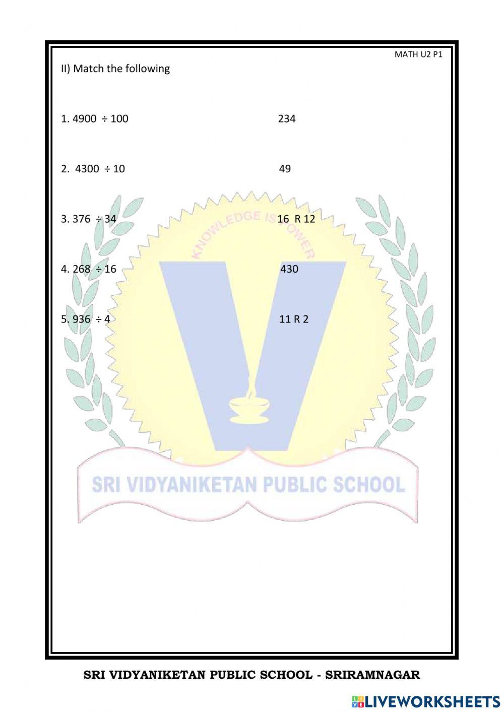 Live worksheet interactive worksheet for grade 4 | Live Worksheets