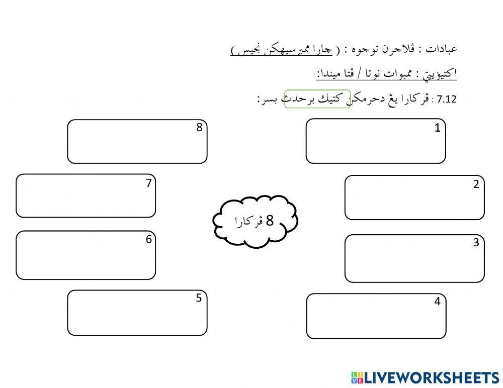 Perkara yang haram ketika hadas besar worksheet | Live Worksheets