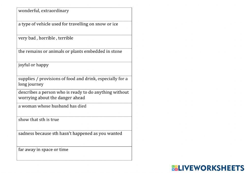 IM module 1 text words online exercise for | Live Worksheets