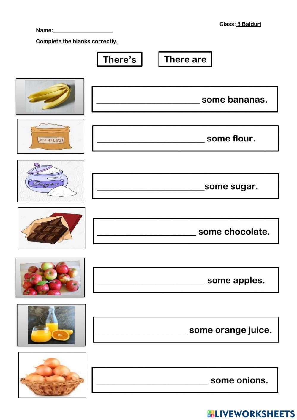 Food, please interactive exercise | Live Worksheets