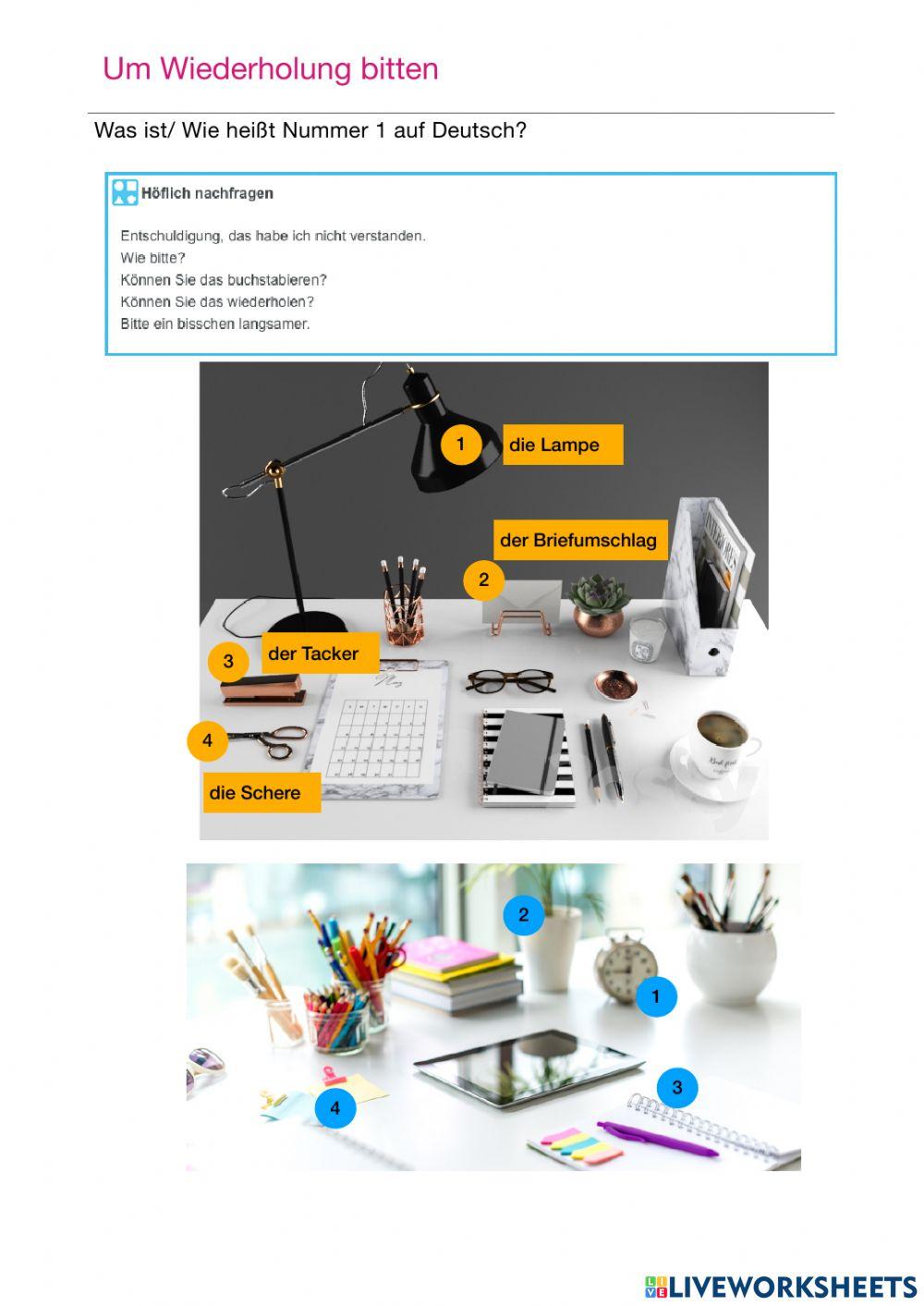 A11 K23 Wie bitte A | heldinle13 | Live Worksheets