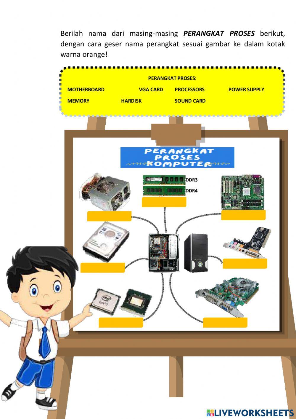 Perangkat Keras Komputer online activity for Kelas 7 Semester 1 | Live Worksheets