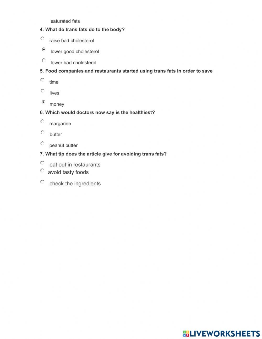 Healthy habits 3864249 | gisepa05 | Live Worksheets