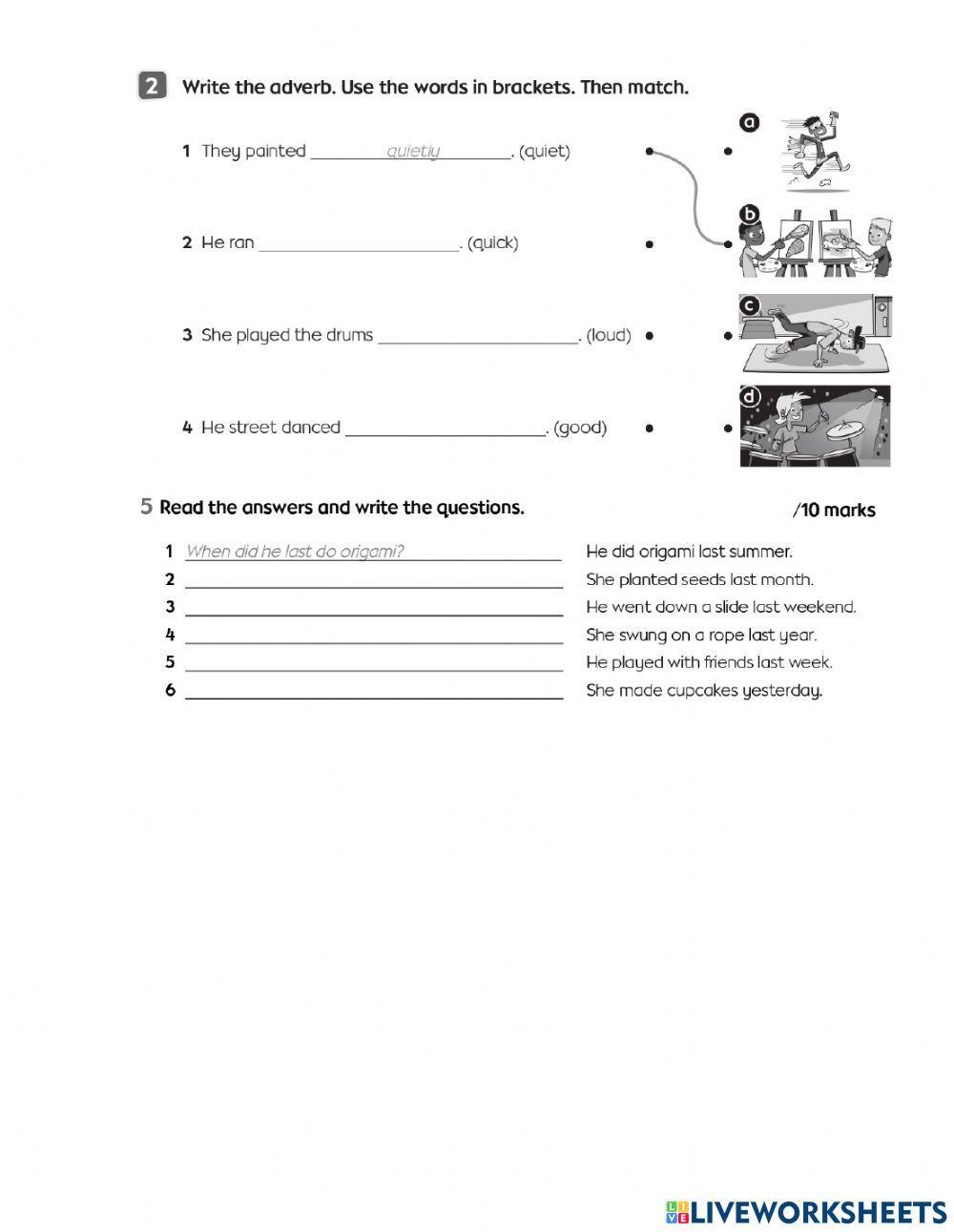 Unit 4 test 1365562 | MScoltrinari | LiveWorksheets