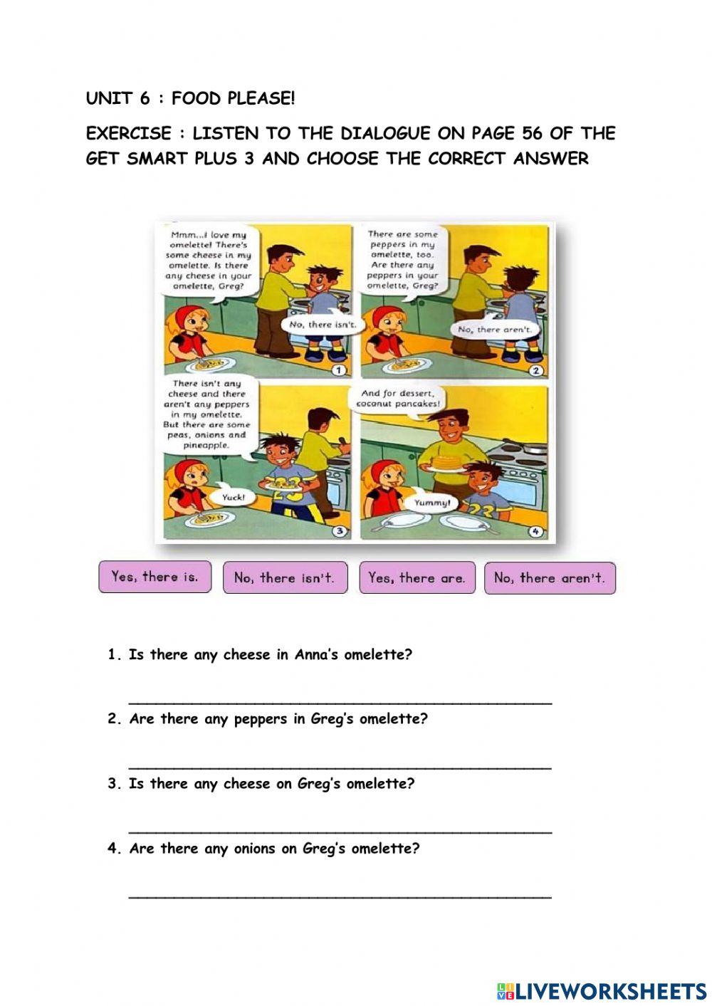 Year 3 : food p… | Free Interactive Worksheets | 1366423