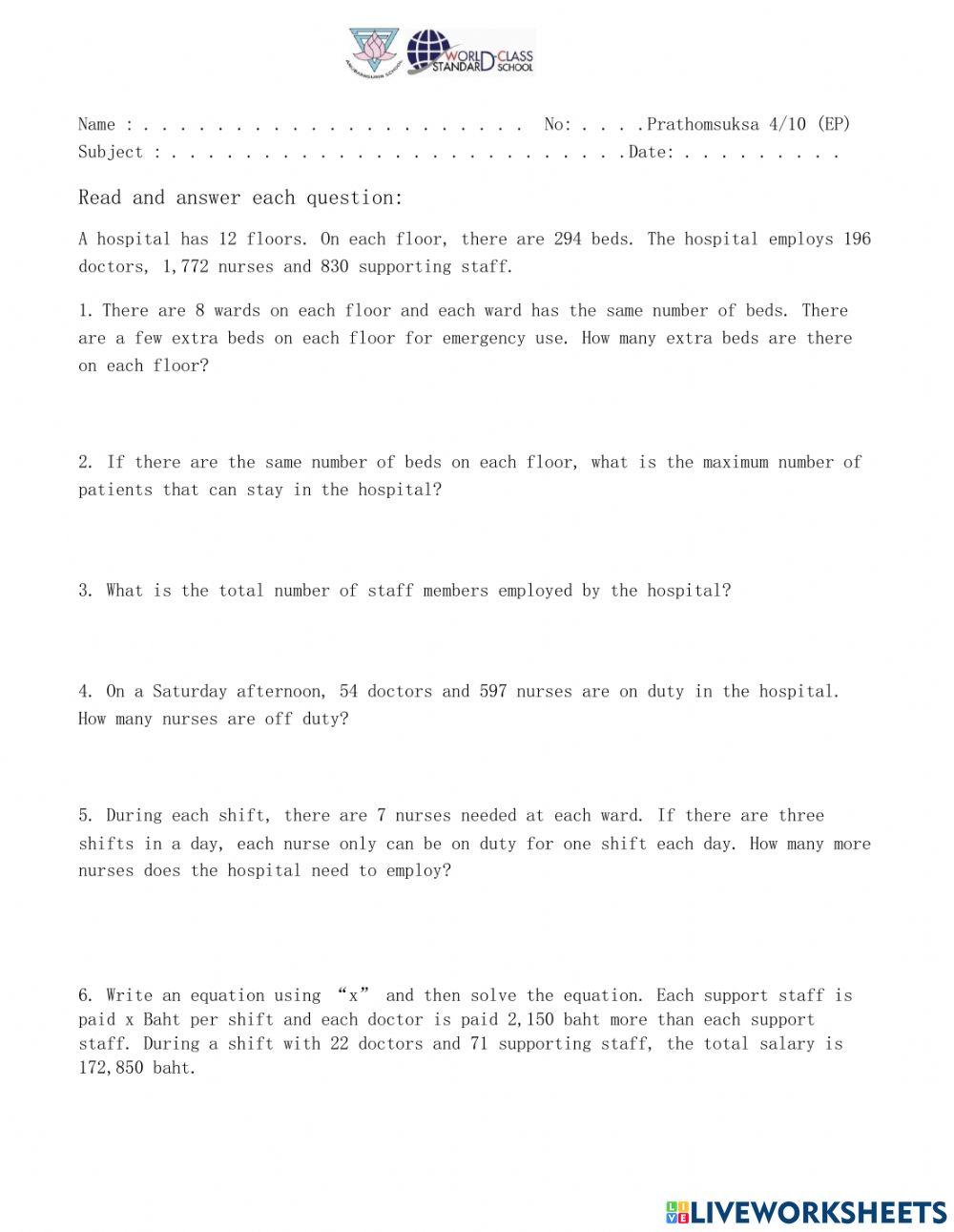 Mixed Operation Word Problems 3865557 | rhodz | Live