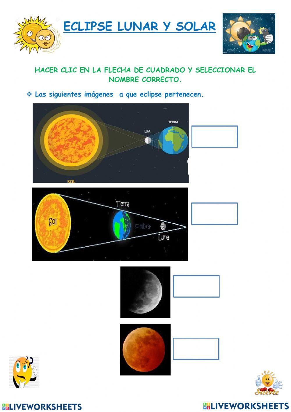 Hojas De Trabajo Sobre Eclipses