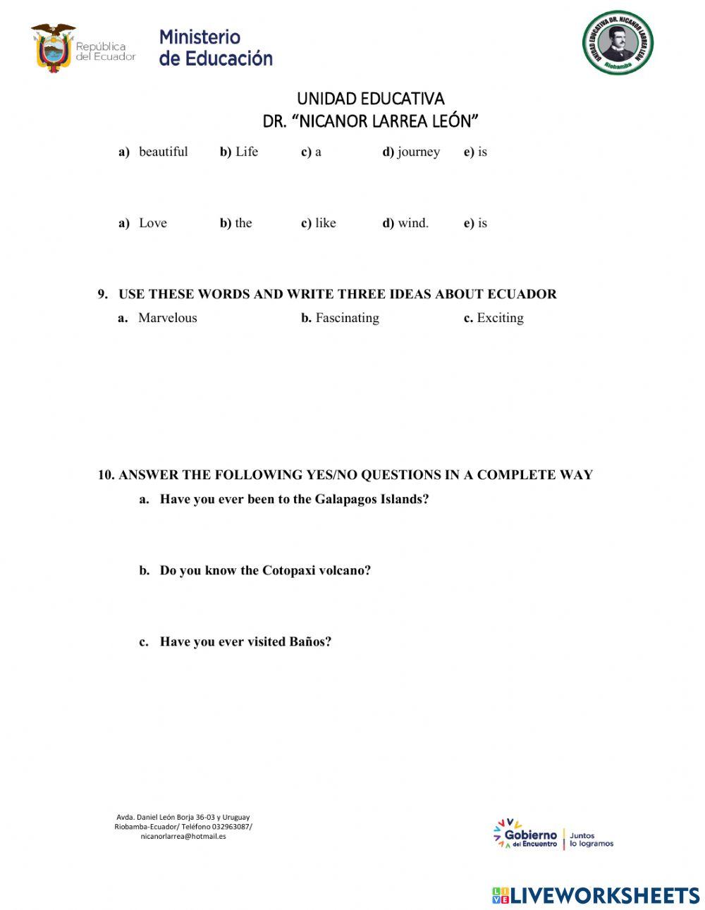 Ninth Grade Eng… | Free Interactive Worksheets | 3866486