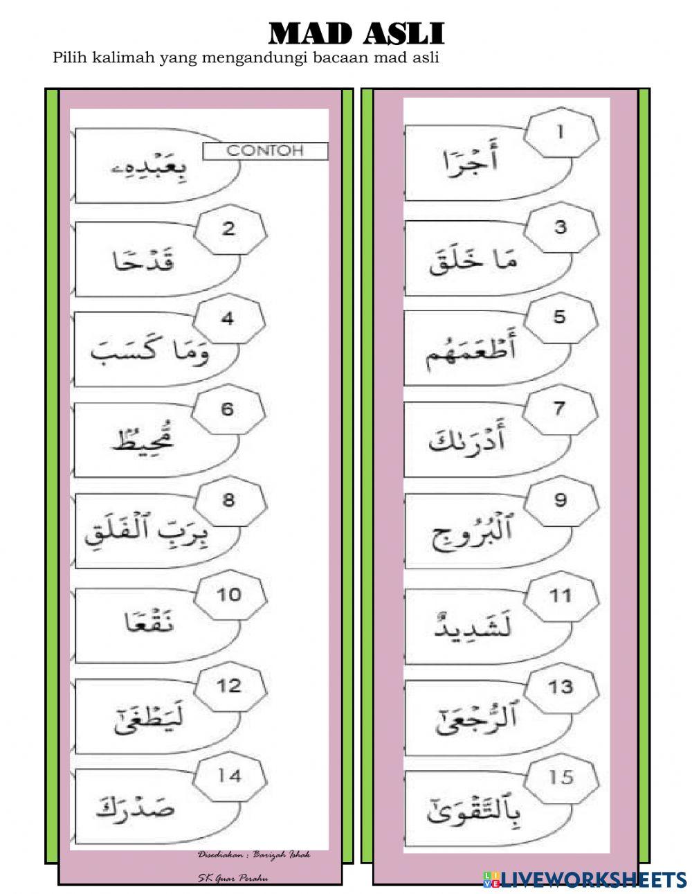 1367615 | Mad asli | Barizah | LiveWorksheets