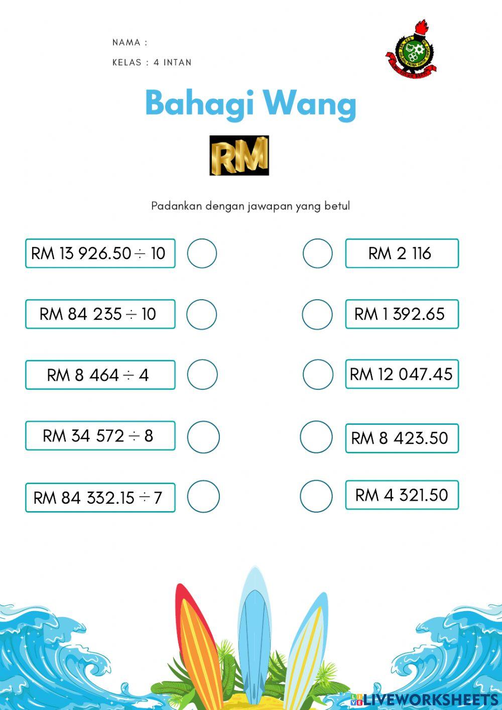 Bahagi Wang interactive exercise | Live Worksheets