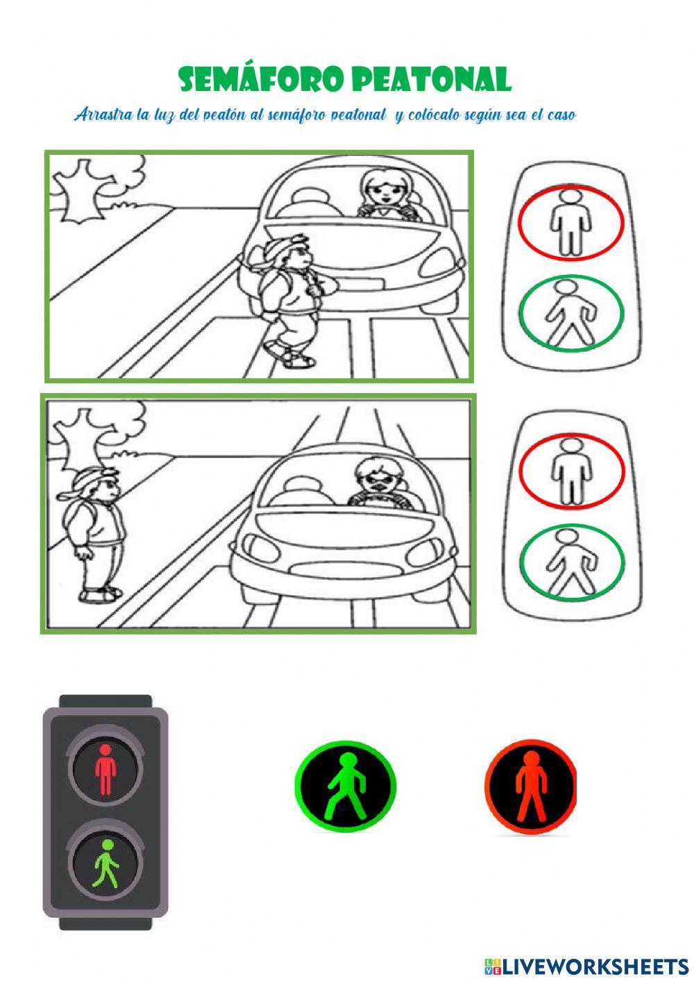 Semaforo peaton… | Free Interactive Worksheets | 1367833