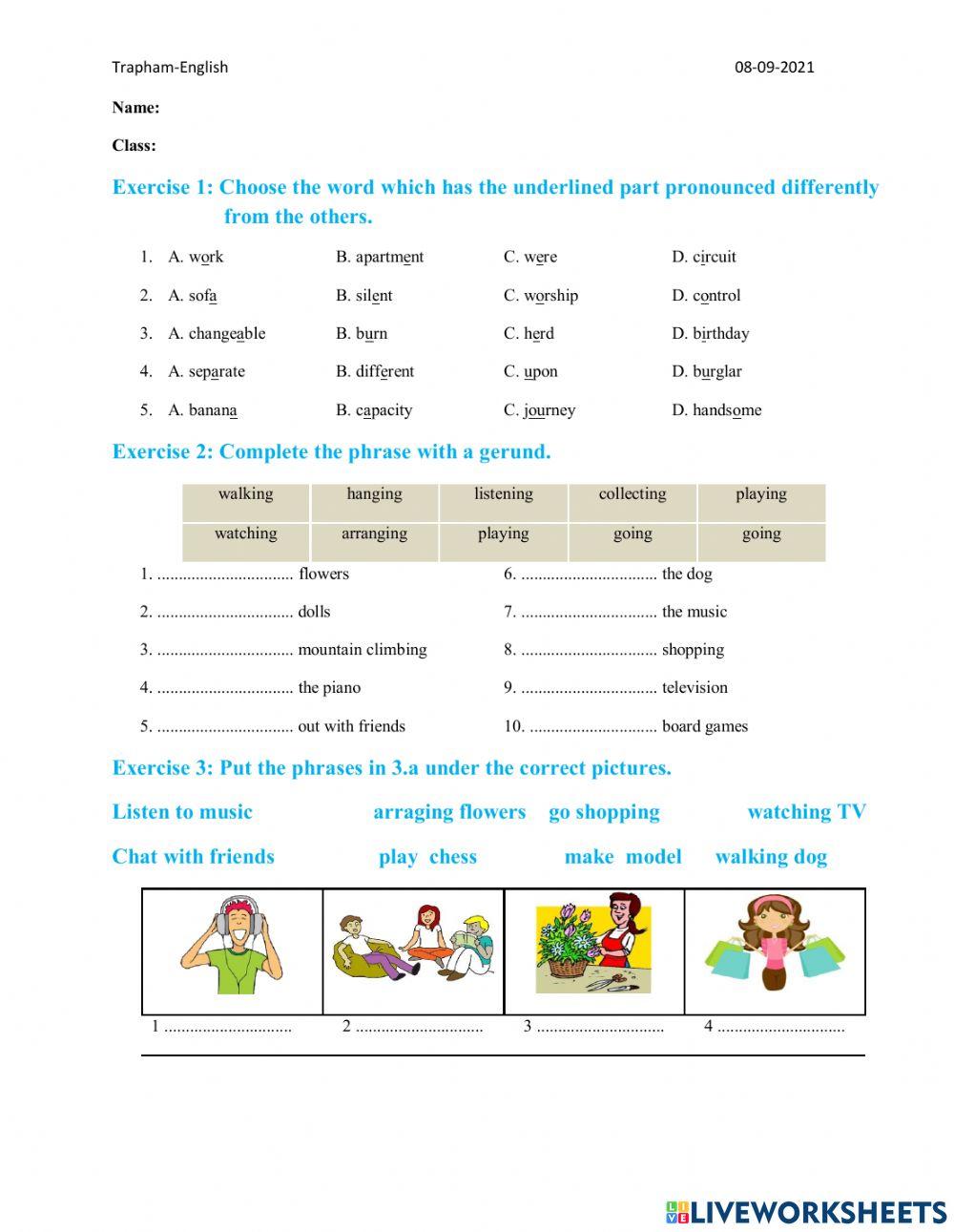 U1-d1 interactive worksheet | Live Worksheets