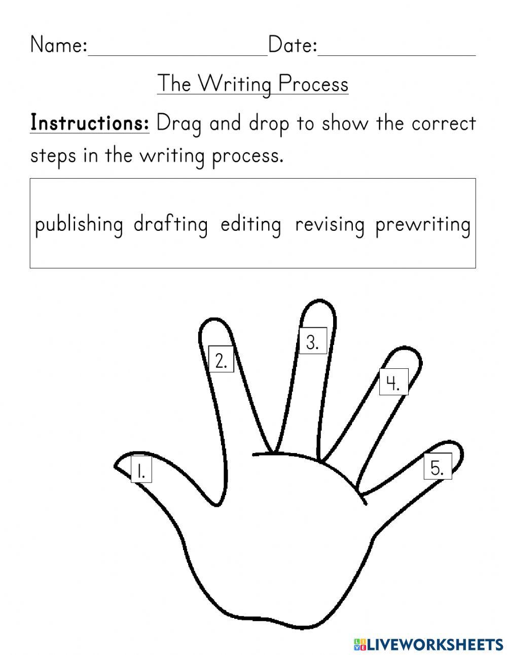The Writing Process Online Activity Live Worksheets the-writing-process-online-activity-live-worksheets