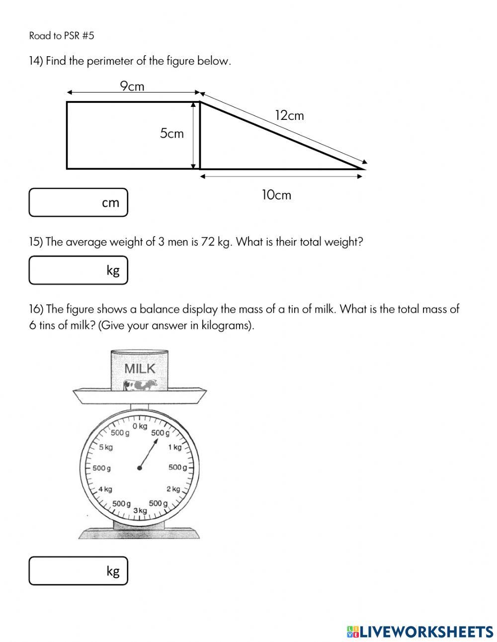 Road To PSR -5 worksheet | Live Worksheets