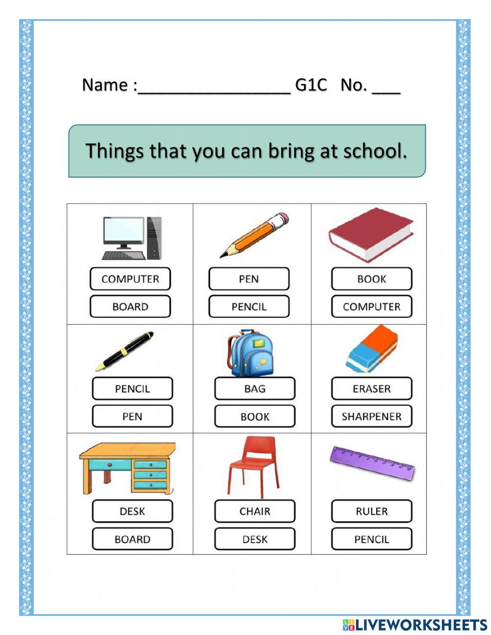 Things at school 1369745 | Mae Rita Hupeda | Live