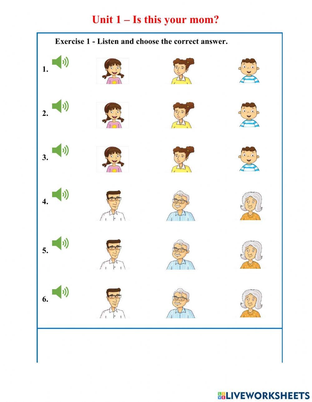 G2 unit 1 1-2 worksheet | Live Worksheets